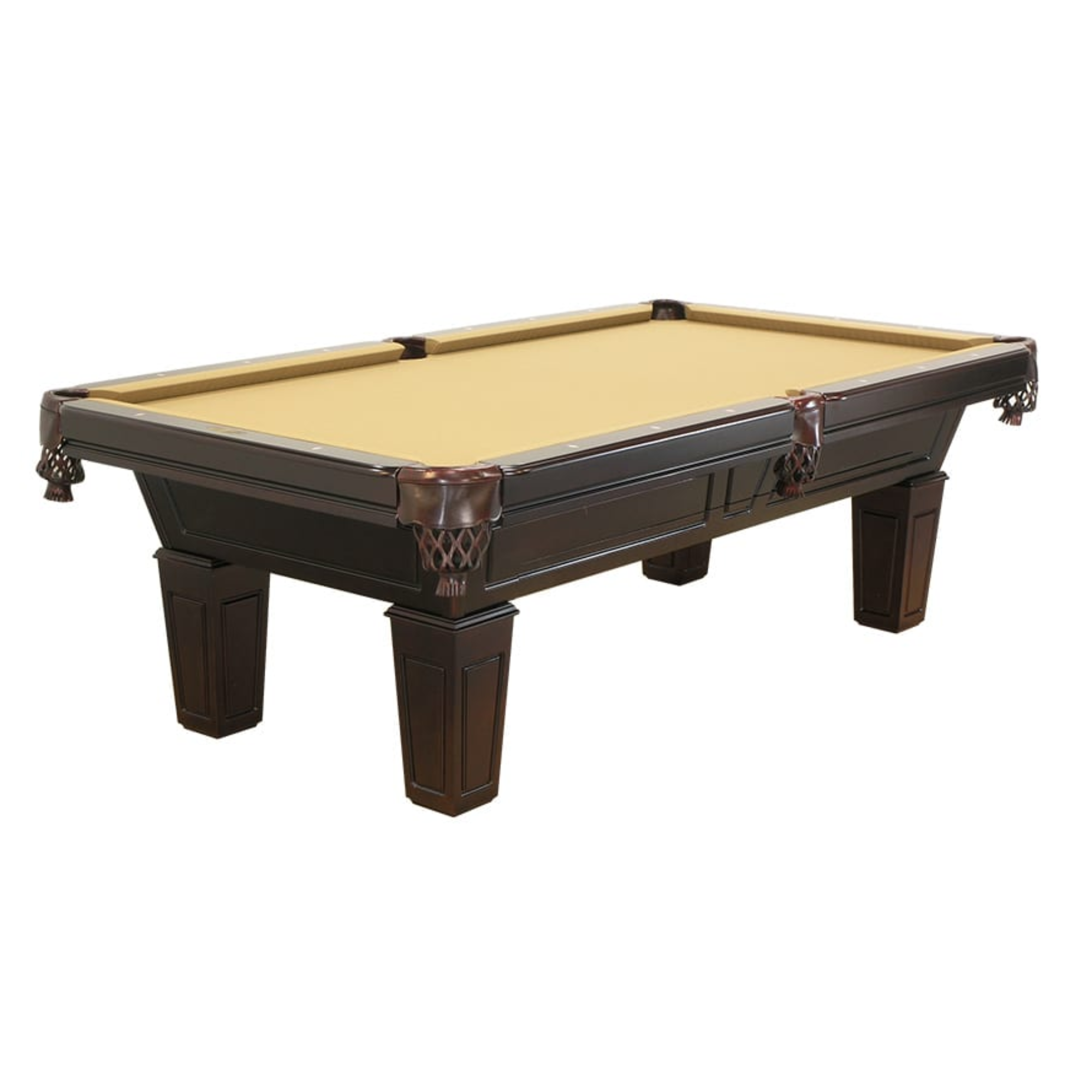 The Duke Traditional Pool Table – White Billiards